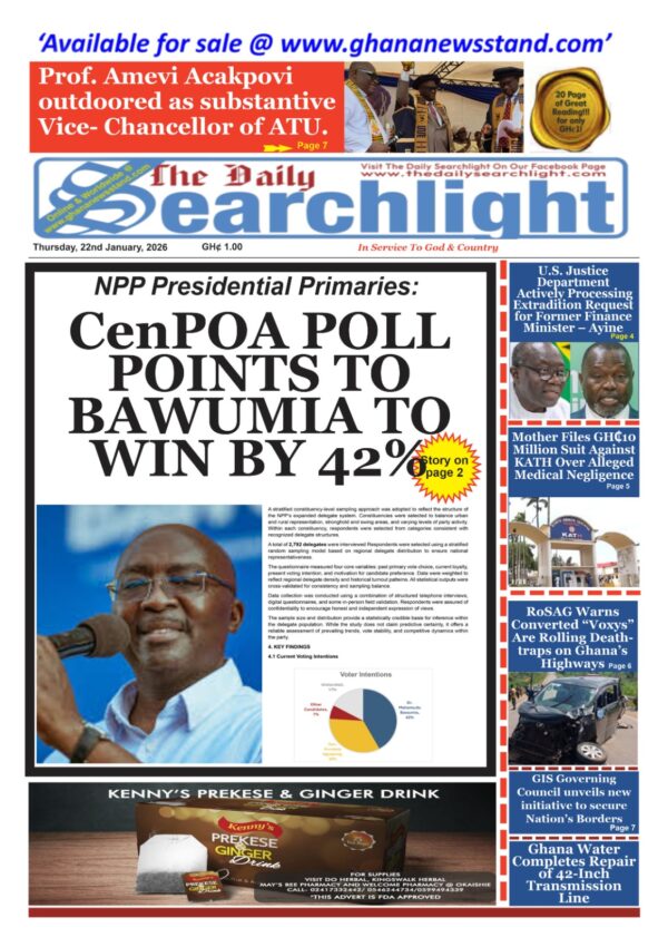 Newspaper Frontpages – Thursday, 22nd January, 2026 | The Custodian ...