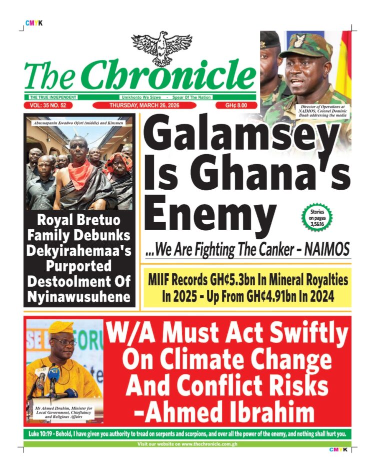 Newspaper Frontpages – Thursday, 26th March, 2026 | The Custodian ...