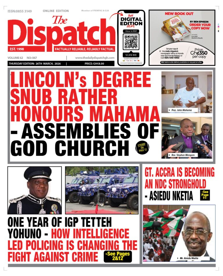Newspaper Frontpages – Thursday, 26th March, 2026 | The Custodian ...