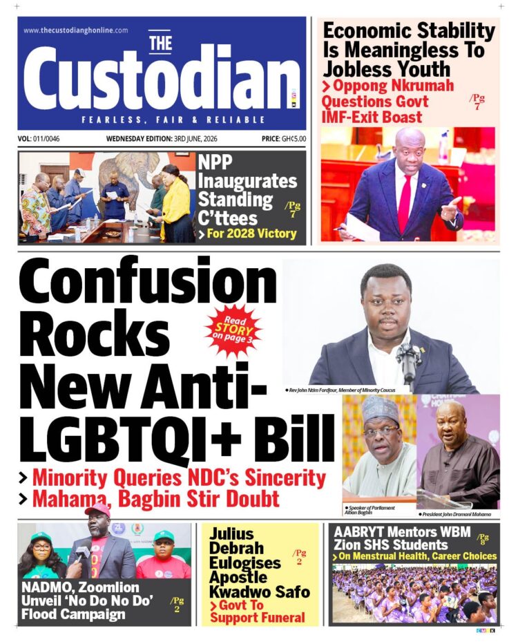 Newspaper Frontpages – Wednesday, 3rd June, 2026 | The Custodian ...